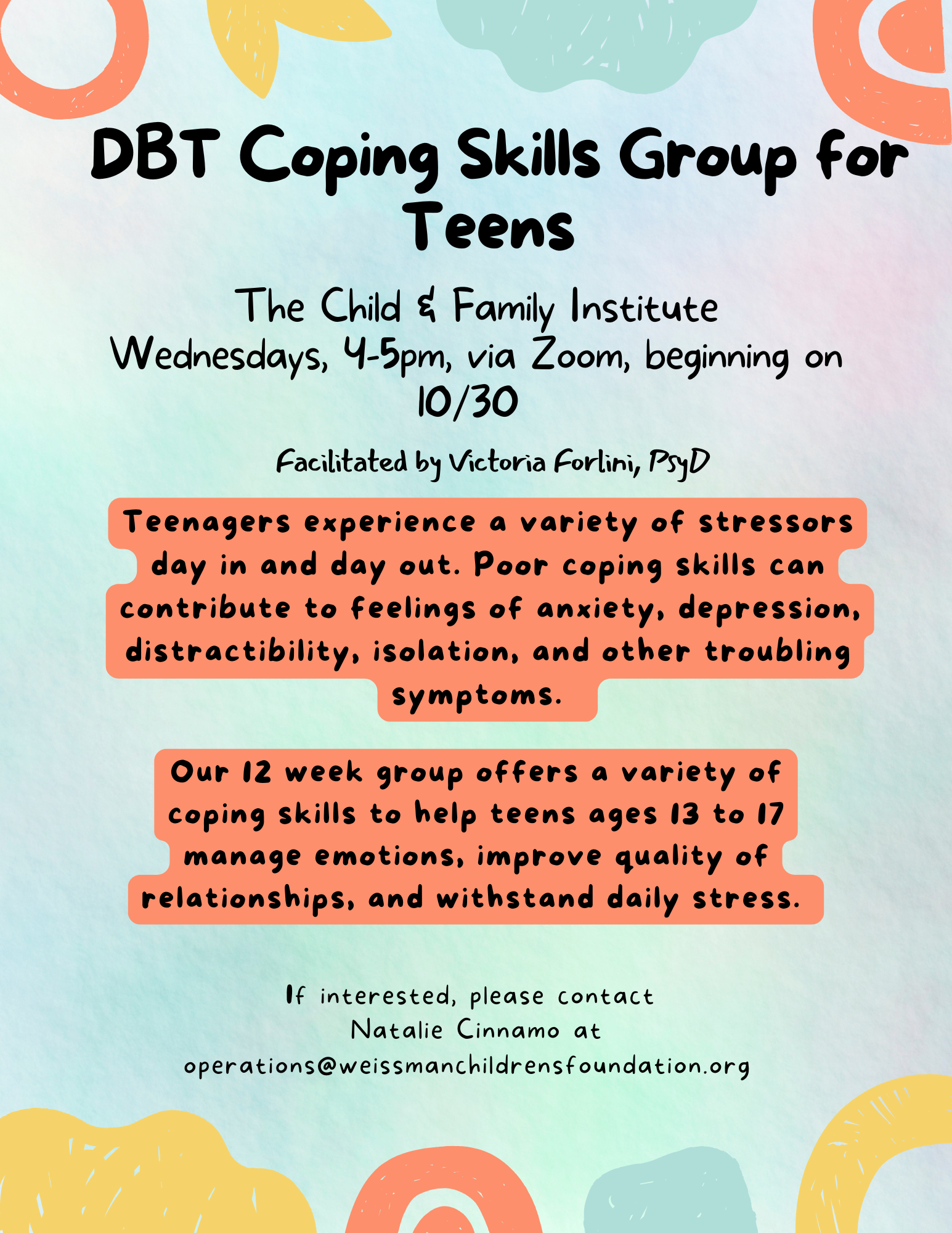 Group Therapy - Child and Family Institute